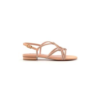 Bibi Lou Nackte Strass Gekreuzte Riemen Sandalen - - Shoes - Damen - Rosa - 36 EU
