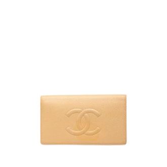 Chanel Pre-owned Vintage Caviar Portemonnaie - - Pre-owned - Damen - Beige - ONE SIZE