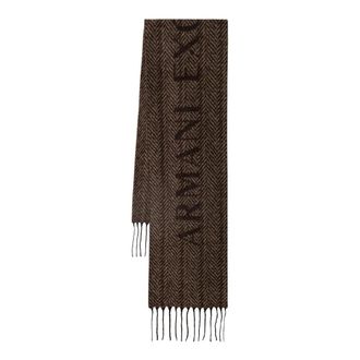 A|X Armani Exchange &Eacute;charpe &agrave; motif chevrons - Femme - Accessoires - Brun - Taille: ONE Size
