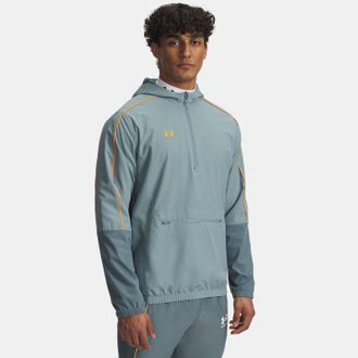 Under Armour Challenger Warm-up-Jacke f&uuml;r Herren Washed Blaue Marine / High Vis Gelb XXL