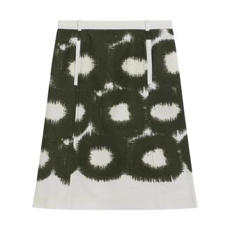 Prada Bedruckter Canvas-Rock - - Skirts - Damen - Mehrfarbig - XS