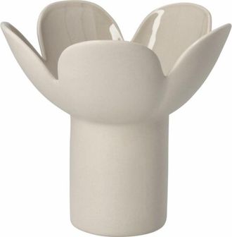 R&auml;der Vase Blumenform beige - Zeitlose Tischdeko