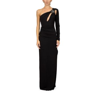 Amen Schwarzes Langes Kleid mit Sternapplikation - - Dresses - Damen - Schwarzk - S
