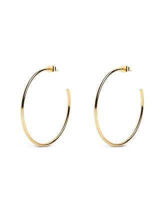 Singularu Ankara Creolen. Messing mit 18 Kt Vergoldeter Beschichtung. Schmuck f&uuml;r Damen