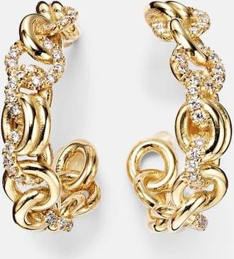 Spinelli Kilcollin Ohrringe Fused Serpens aus 18kt Gelbgold mit Diamanten