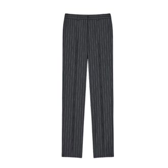 Givenchy Skinny gestreepte wollen broek - - Trousers - Damen - Grau - XS