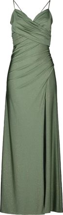 Vera Mont Damen Abendkleid im Glitzer-Look 42, Green/Green
