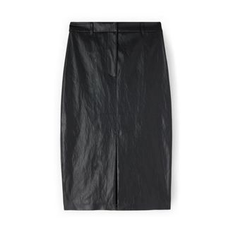 Motivi Midi-Bleistiftrock mit Schlitz - - Skirts - Damen - Schwarzk - 2XL