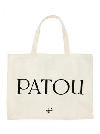 Patou 100% Cotton Tote Bag - Ivory