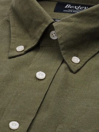 Bexley Colten - Chemise homme chambray vert foret