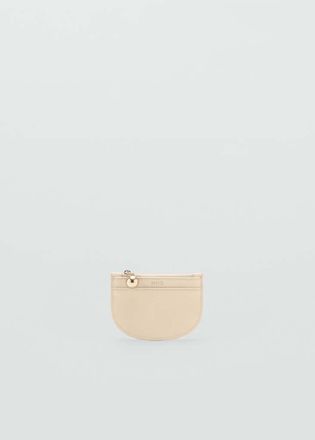 Mango Mini porte-cartes avec perles fantaisie jaune pastel - Femme - Taille unique - MANGO