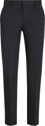 Ermenegildo Zegna Homme, Pantalons, Noir, Taille: 5XL Pantalon en coton stretch