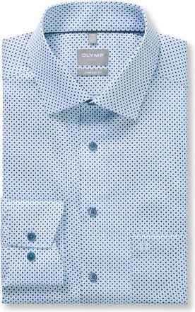 Olymp Luxor, Comfort Fit, Baumwollhemd mit Print in