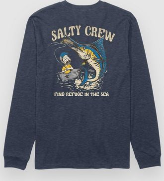 Salty Crew Big Bill Kids Longsleeve T-Shirt navy heather