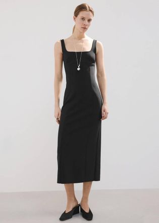Mango Kleid mit V-Ausschnitt schwarz - Damen - XXS - MANGO