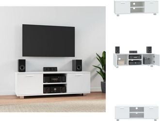 vidaXL Vidaxl - TV-Schrank Wei&szlig; 120x40,5x35 cm Holzwerkstoff - tv Schrank - Holzwerkstoff M&ouml;bel - Wei&szlig;er tv Stand - Wohnzimmerschrank - Media Regal