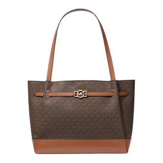 Michael Kors Signature Logo Tote Bag - - Bags - Damen - Braun - ONE SIZE