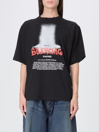 Balenciaga T-shirt relaxed fit en coton avec imprim&eacute; graffiti et &eacute;paules tombantes