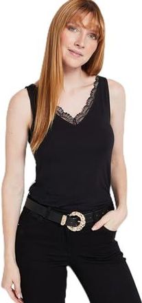 Grain de Malice Débardeur col V Femme - Noir - Taille XL