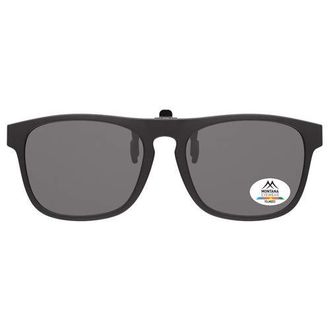 Montana CLIP MONTANA C5 Sur-lunettes Noir avec verres Gris polaris&eacute;es concues pour les lunettes en plastique et m&eacute;tal