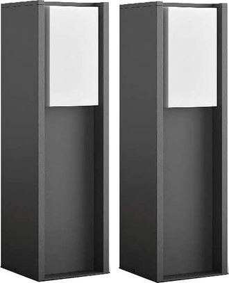 Philips Hue - Turaco Wegeleuchte, 2er-Pack, Anthrazit, 1x9W, 230V