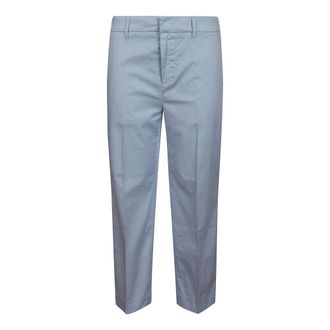 Dondup Schmale Chino Cropped Hose - - Trousers - Damen - Blau - W24