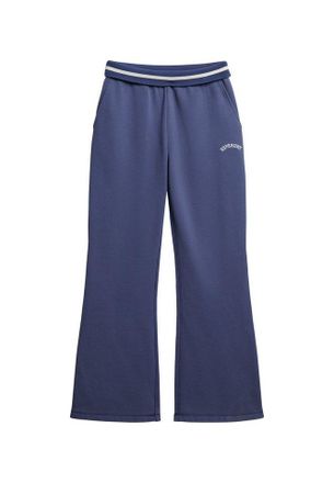 Superdry Sweathose ESSENTIAL LOGO LR FLARE JOGGER L&auml;ssig weit, aus Baumwollmischung mit Jersey