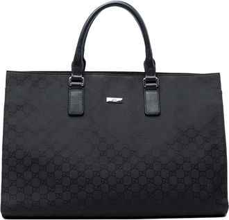 Gucci Crossbody Bags - GG Nylon Executive Business Bag - Gr. unisize - in Schwarz - f&uuml;r Damen