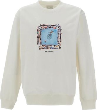 Dr&ocirc;le de Monsieur Boxer Ring Sweatshirt - - Sweatshirts & Hoodies - Herren - Wei&szlig; - XL