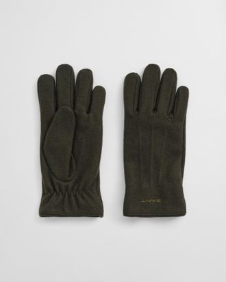 GANT Herren Melton Handschuhe (L-XL) DUSK Grün