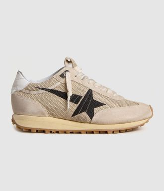 Golden Goose Baskets Running Marathon Beige/Black