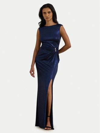Lauren Ralph Lauren Abendkleid 253P04060002 Dunkelblau Slim Fit