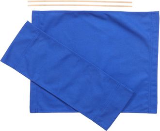 TOPBATHY Ersatz Canvas f&uuml;r Regiestuhl mit St&uuml;tzstange Faltbarer Outdoor Stuhl Bezug in Blau Leichtes Reparaturset f&uuml;r Camping Strand Gartenklappst&uuml;hle