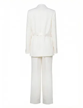 Victoria Beckham Womens Suit White Polyester Jacket