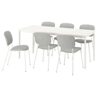 IKEA VIHALS / VIHALS Tisch und 6 St&uuml;hle