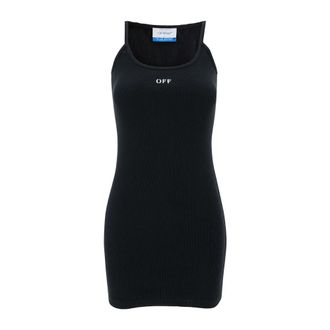 Off-white Schwarzes Tank-Kleid mit Rippstruktur - - Dresses - Damen - Schwarzk - S