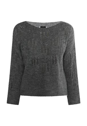 Dreimaster Dreimaster Pullover Damen Grau Melange