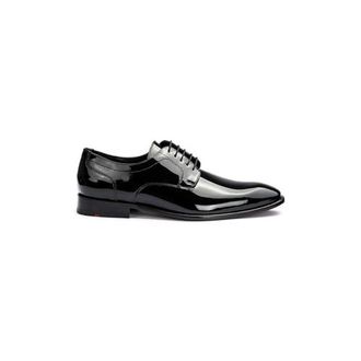 Lloyd Lloyd Chaussures &agrave; lacets Leno 110 pour homme en noir laqu&eacute;/bross&eacute;, Noir, 42.5 EU