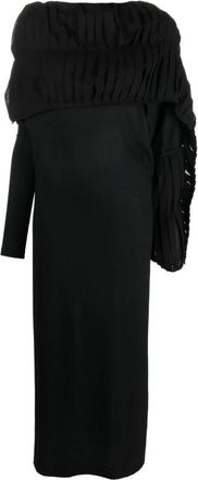Yohji Yamamoto Femme, Robes, Noir, Taille: 38 FR Robes Midi