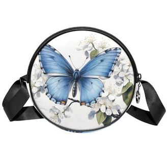 Generic Sac &agrave; bandouli&egrave;re Circle pour femme, petit sac &agrave; bandouli&egrave;re avec fermeture &eacute;clair, bretelles r&eacute;glables, sac &agrave; main rond d&eacute;contract&eacute; pour femmes et fi