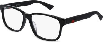 Gucci Brille mit eckigem Gestell - Schwarz