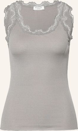 Rosemunde Seidentop Babette Mit Spitze grau