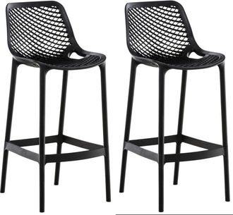 Clp 2er Set Outdoor Barhocker Air schwarz