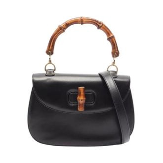 Gucci Sac &agrave; main Bamboo Pre-owned - Femme - Pre-owned - Noir - Taille: ONE Size