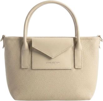 Lancaster Femme, Sacs, Blanc, Taille: ONE Size Sac cabas main Maya Double