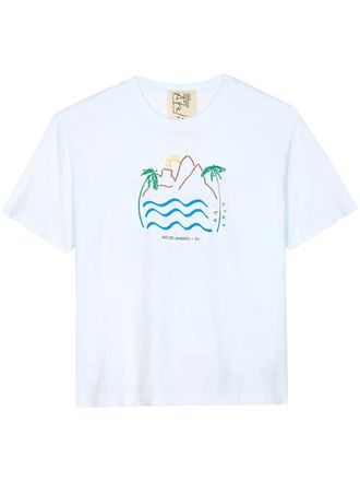 Osklen t-shirt à imprimé graphique - Blanc