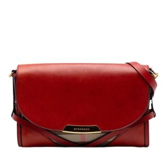 Burberry Sac bandouli&egrave;re vintage en toile Pre-owned - Femme - Pre-owned - Rouge - Taille: ONE Size