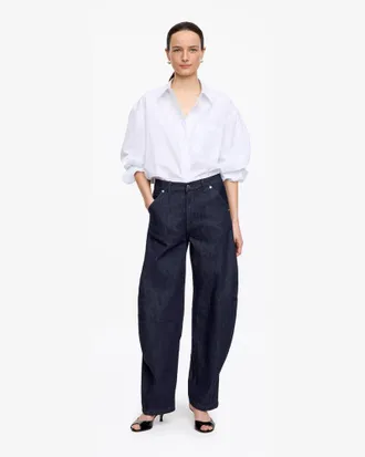 Arket PINE Relaxed Barrel Jeans -Blau