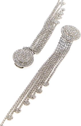 Alessandra Rich Fringes Earrings - Silver