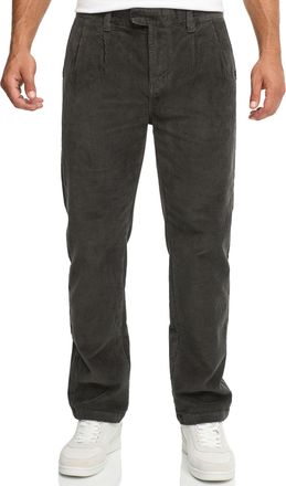 Indicode Herren INGustaf Cordhose mit Stretch aus Baumwolle | Herrenhose Freizeithose f&uuml;r M&auml;nner Raven, 32/32